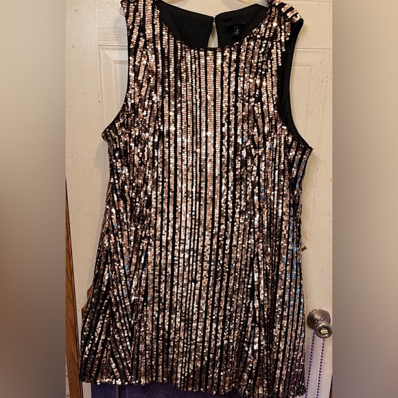 torrid | Dresses | Torrid Gold Sequin Dress | Poshmark